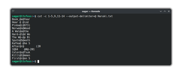 Cut Command Examples in Linux