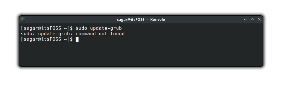 Solved Update Grub Command Not Found Error In Linux 7524