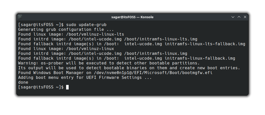 [solved] Update Grub Command Not Found Error In Linux