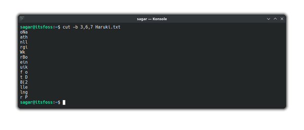 Cut Command Examples in Linux