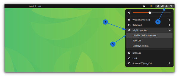 Using Night Light Feature in Ubuntu and Other Linux
