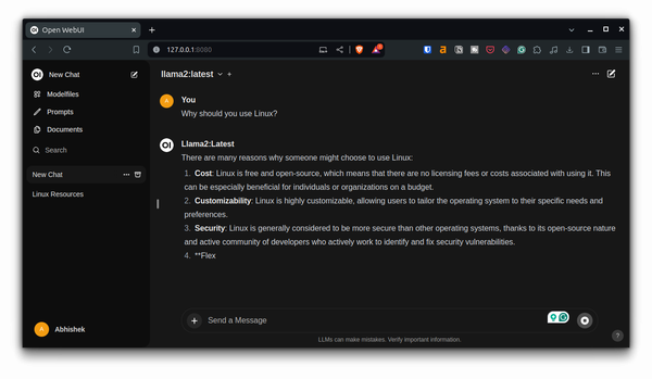 Running AI Locally Using Ollama on Ubuntu Linux