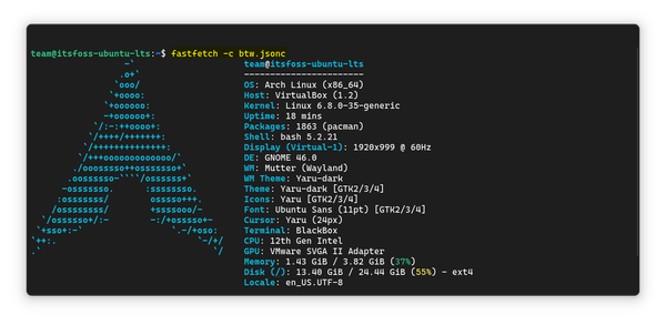 Using Fastfetch, a Neofetch Alternative