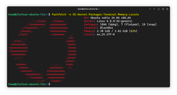Using Fastfetch, a Neofetch Alternative