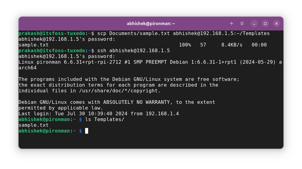 Transfer Files Between Remote and Local Over SSH