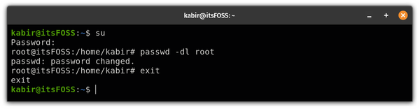 Set and Unset Root Password in Ubuntu