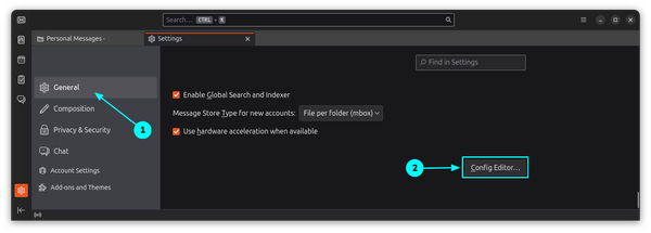 Enable and Disable Message Threads in Thunderbird