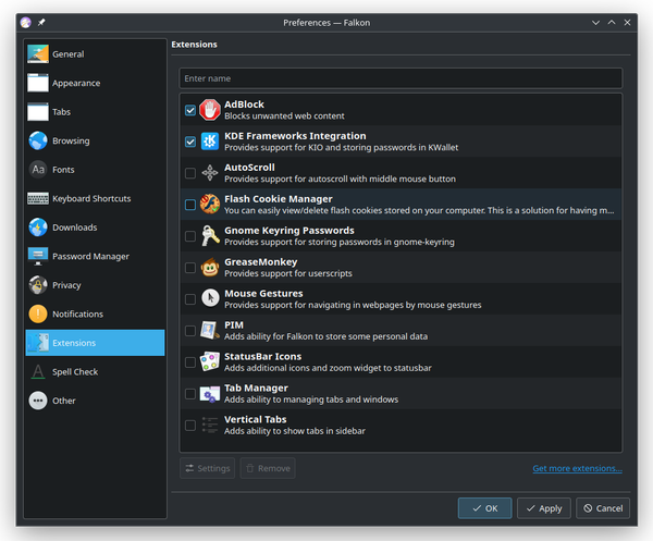 App Highlight: Falkon Open Source Web Browser from KDE