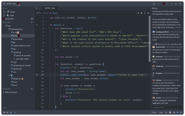 Zed: A Next-Gen Rust-Based Open Source Code Editor With AI