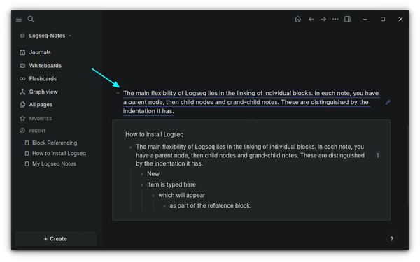 Exploring Pages, Links, Tags, and Block References in Logseq