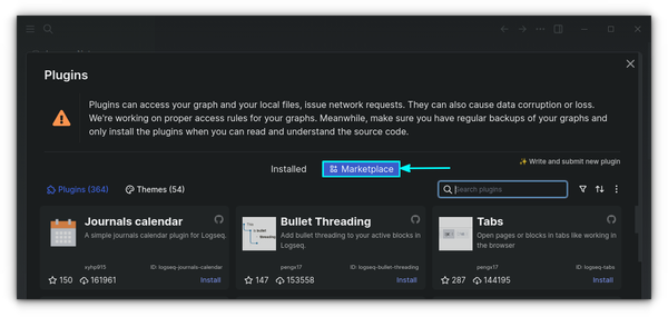 Customize Logseq With Themes and Plugins