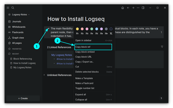 Exploring Pages, Links, Tags, and Block References in Logseq