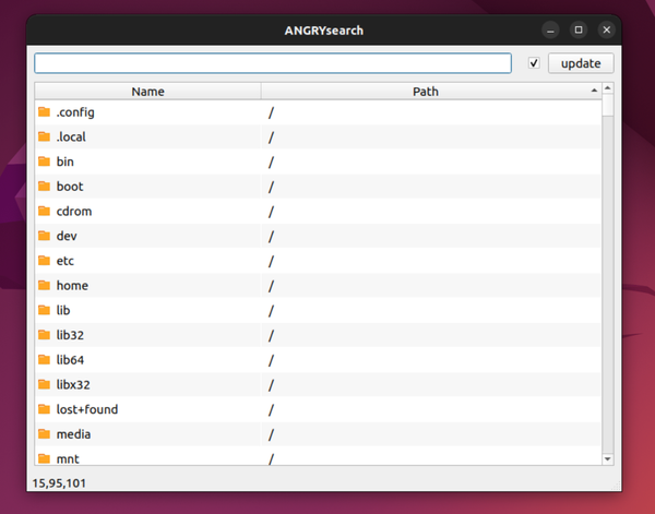 ANGRYsearch - Quick Search GUI Tool for Linux