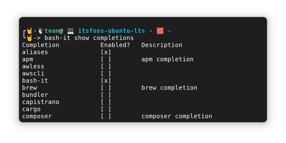 Bash-it : Bash Framework to Make Your Terminal Look Cool