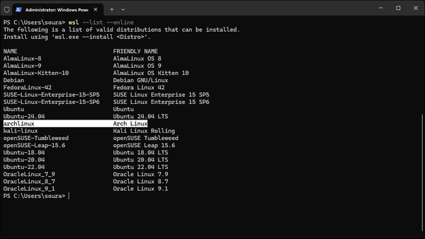 You Can Now Officially Run Arch Linux Inside Windows