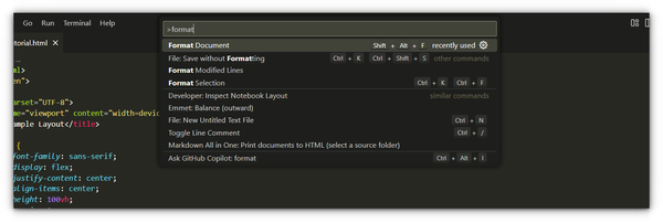 Changing Indentation in VS Code