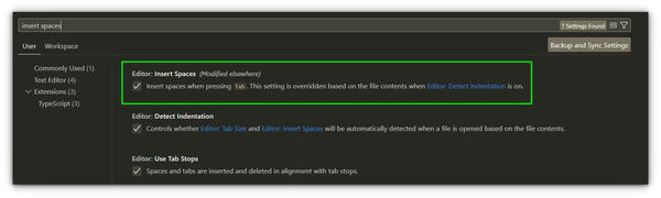 Changing Indentation in VS Code