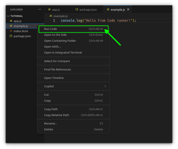 How I Run JavaScript in VS Code