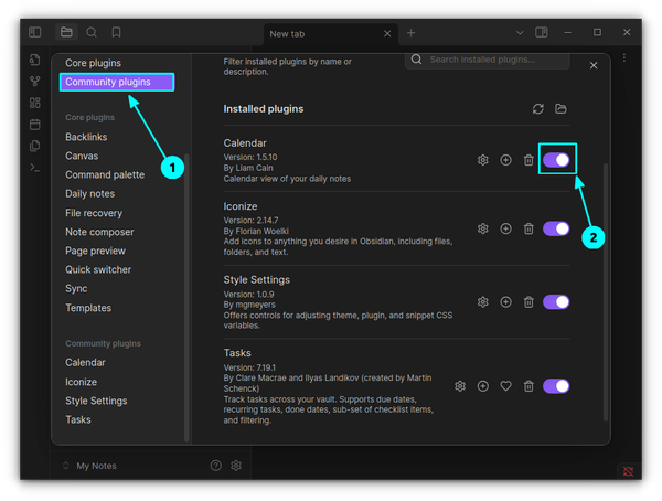 Guide to Using Plugins in Obsidian