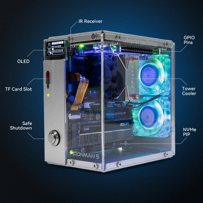 Raspberry Pi 5 Tower Cases to Give it Desktop Gaming Rig Look