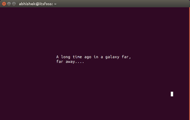 Watch Star Wars In Linux Terminal