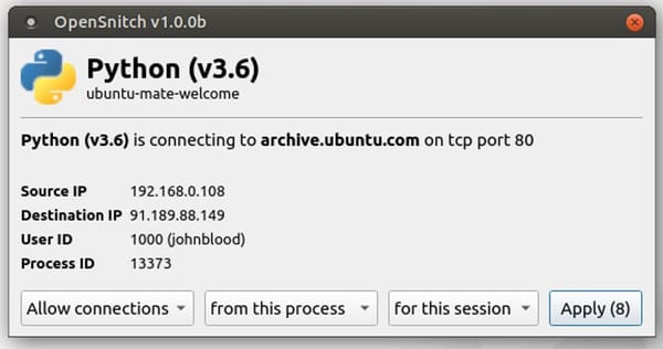 OpenSnitch - An Application Firewall for Linux