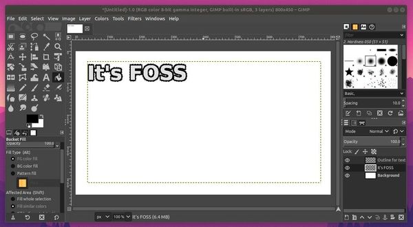 How to Outline Text in GIMP [in 3 Simple Steps]
