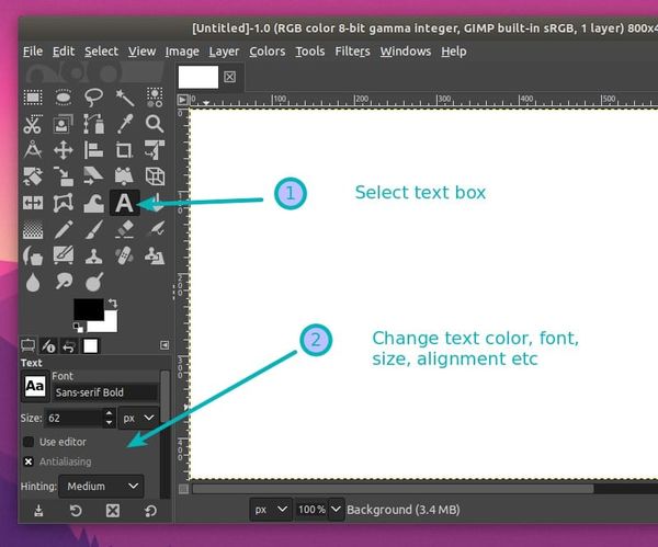 How to Outline Text in GIMP [in 3 Simple Steps]