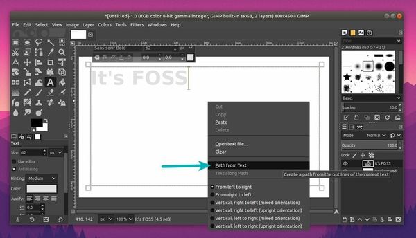 How to Outline Text in GIMP [in 3 Simple Steps]