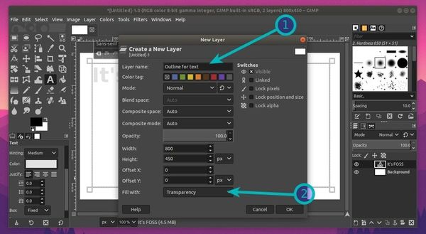 How to Outline Text in GIMP [in 3 Simple Steps]