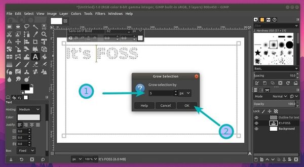 How to Outline Text in GIMP [in 3 Simple Steps]