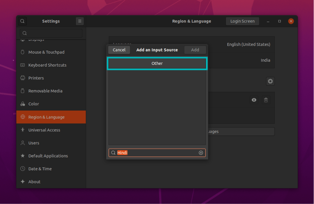 Type in Hindi and other Indian Languages on Ubuntu Linux