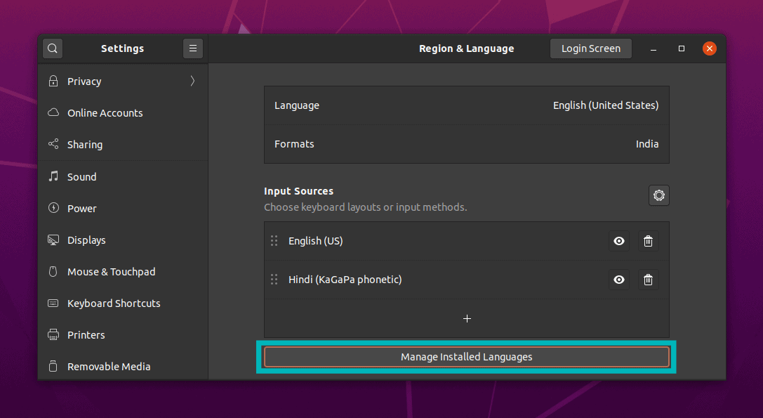 Type in Hindi and other Indian Languages on Ubuntu Linux