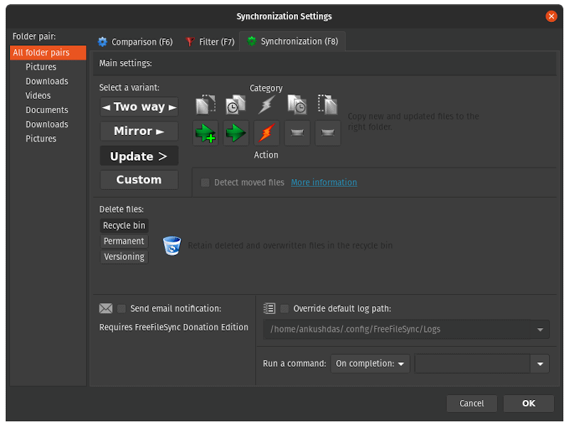 Freefilesync Open Source File Synchronization Tool 4714