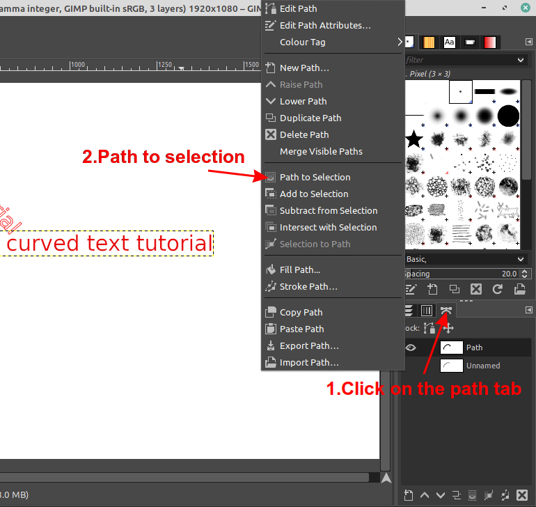 How to Create Curve Text in GIMP in 5 Simple Steps