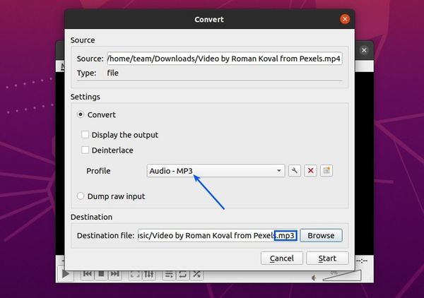 Extract Audio From Video in Ubuntu and Other Linux