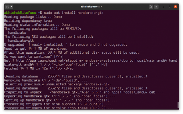 How to Install Latest HandBrake on Ubuntu Linux