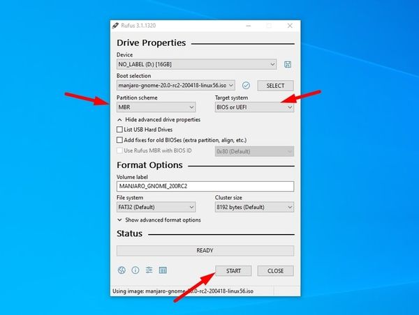How to Create Live USB of Manjaro in Windows & Linux