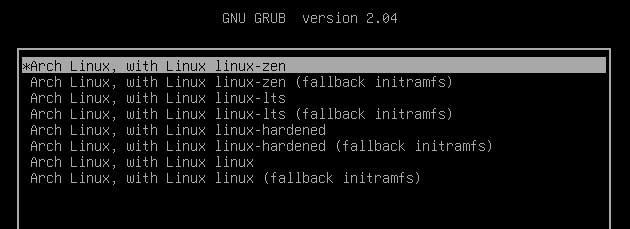 Zen or LTS: Switch Kernels in Arch Linux