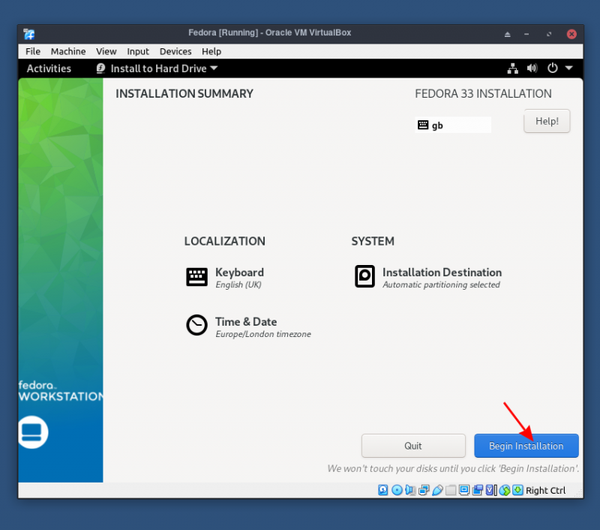 Install Fedora Linux in VirtualBox [With Clipboard Sharing]