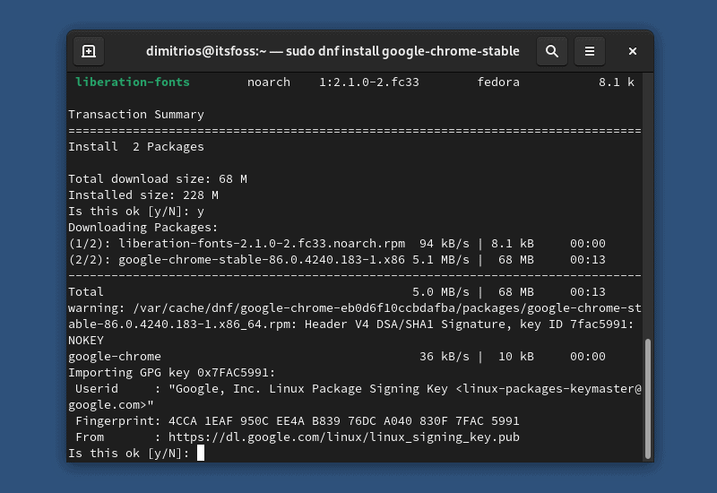 How to Install Google Chrome on Fedora and Red Hat Linux