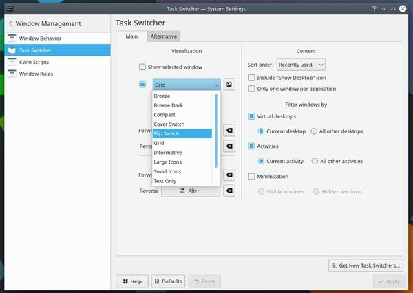 How to Customize the Task Switcher in KDE Plasma