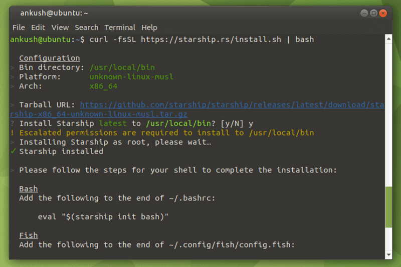 Starship: Open-Source Customizable Prompt for Any Shell