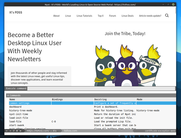 Nyxt: Keyboard-oriented Web Browser Inspired by Emacs & Vim
