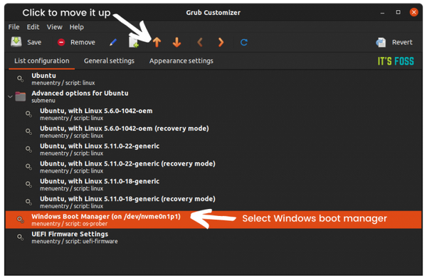 Change Grub Boot Order and Make Windows Default