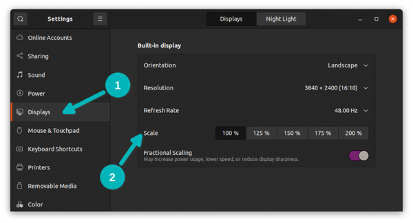 Icons Look too Small? Enable Fractional Scaling on Ubuntu