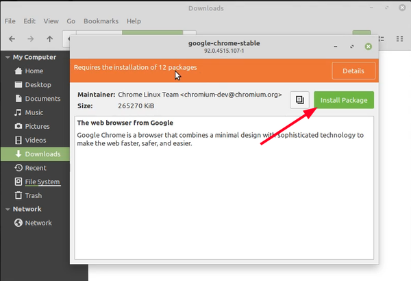 How to Install Google Chrome on Linux Mint [Graphically]