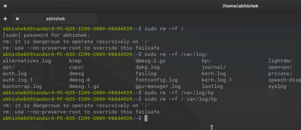 What is sudo rm -rf / in Linux? Why is it Dangerous?