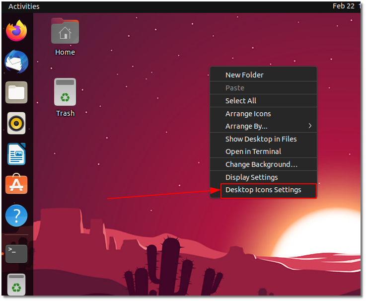 How to Remove Trash Icon From Desktop in Ubuntu