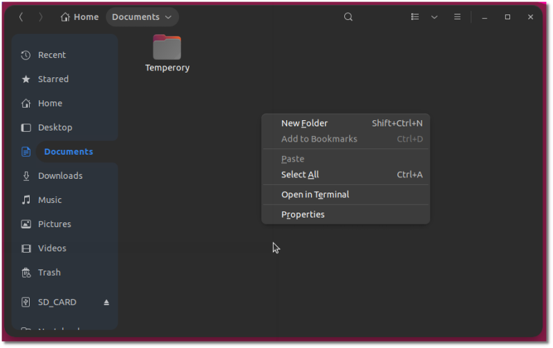 Add ‘New Document’ Option in Right-Click Menu in Ubuntu